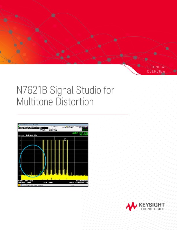 N7621B Signal Studio for Multitone Distortion PDF Asset Page | Keysight